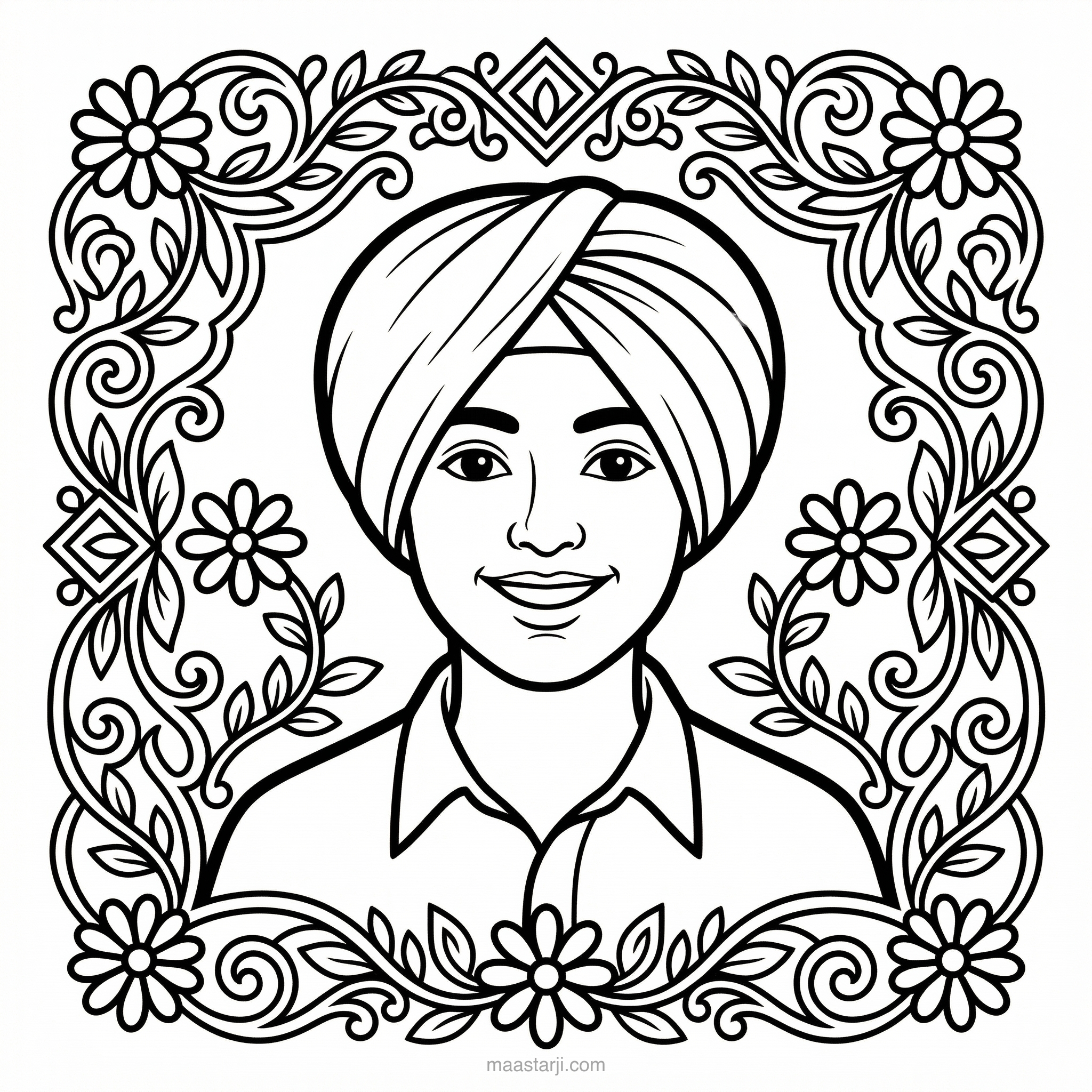 Coloring Sheets - Printable Sikhi Coloring Pages | Maastarji